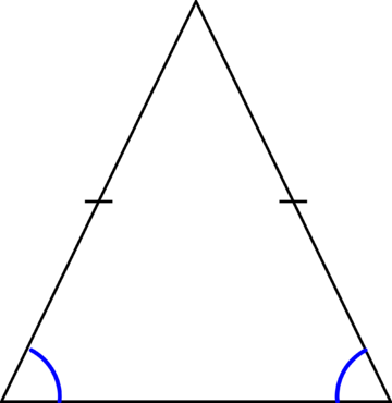 Triangle isocèle — Wikimini, l’encyclopédie pour enfants