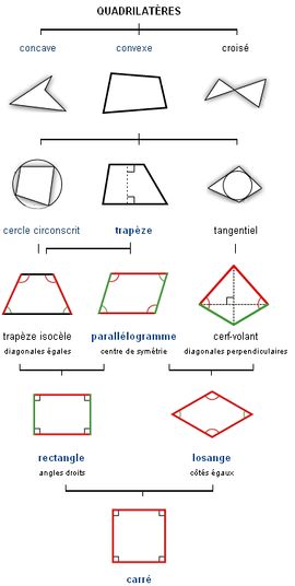 Quadrilatère — Wikimini, l’encyclopédie pour enfants