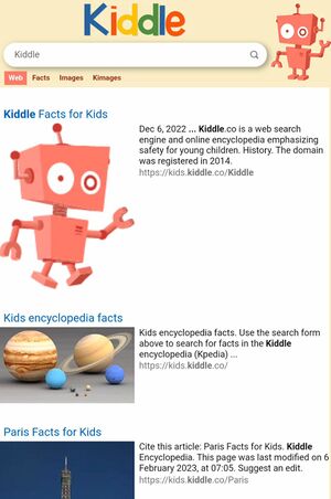 Kiddle — Wikimini, l’encyclopédie pour enfants